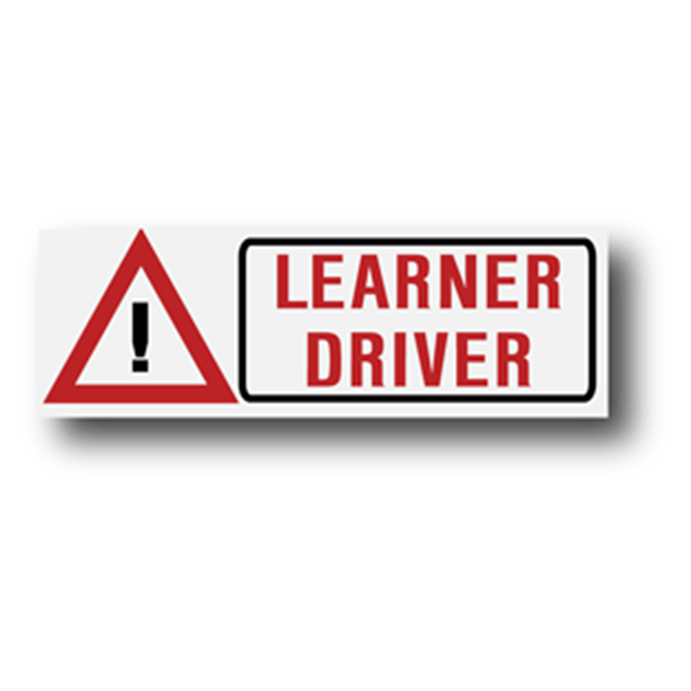 Learner Driver With Hazard Symbol 300mm Sign | G6S Learner Driver With Hazard Symbol 300mm Sign | G6S
